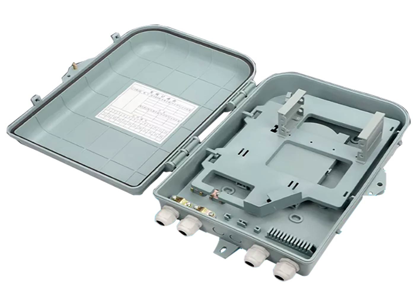 ISP ODN Fiber Optik Duvar Dış Mekan FTTX FAT CTO Box 24 Çekirdek 1x16
