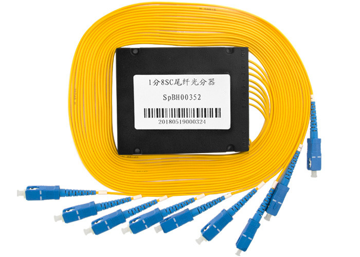 FTTH Sistemi Fiber Optik Dağıtıcı Kutusu 1X8 SC UPC Konnektörlü Yapı
